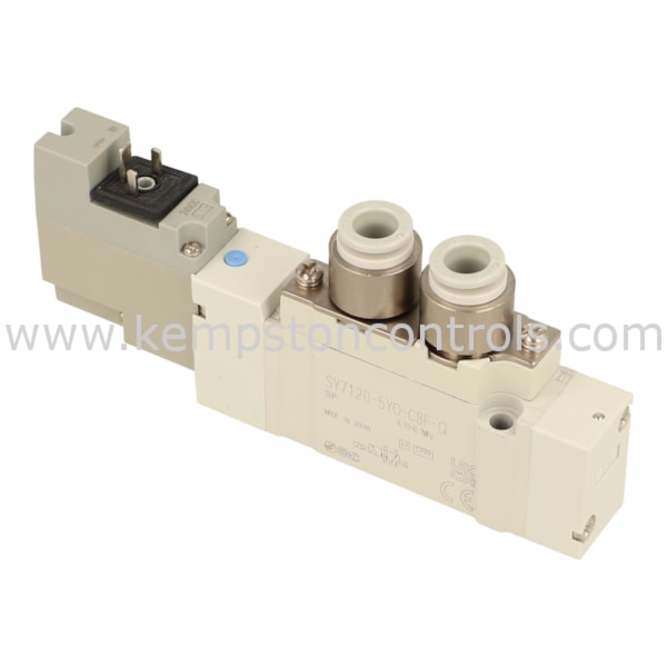 SMC SY7120-5YO-C8F-Q SMC SY7000, 5 PORT SOLENOID VALVE, ALL TYPES | Kempston Controls