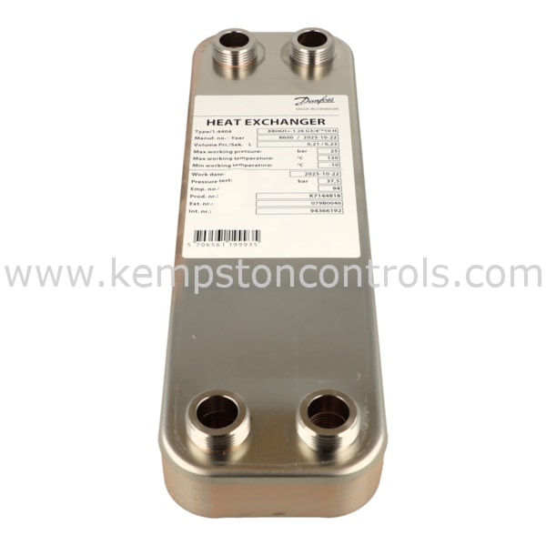 Danfoss Heating 94366192 DANFOSS HEATING HEAT EXCHANGER, XB 06H+ -1 26H ...
