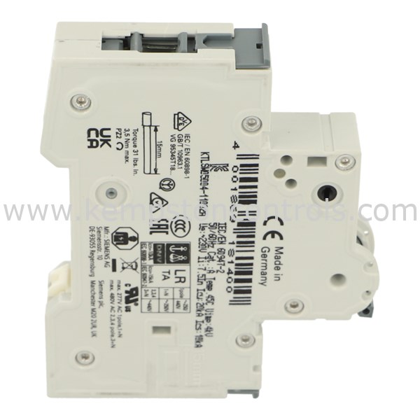 Siemens 5SY4120-7 SIEMENS MINIATURE CIRCUIT BREAKER 230/400 V 10KA, 1 ...