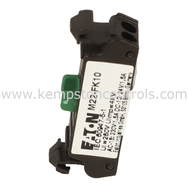 Eaton M22-FK10 EATON CONTACT ELEMENT NORMALLY OPEN, FLAT, FRONT MO | Kempston Controls