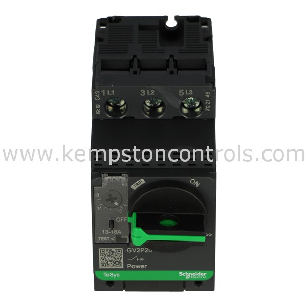 Schneider GV2P20 SCHNEIDER CIRCUIT BREAKER, MOTOR PROTECTIVE 13-18A ...