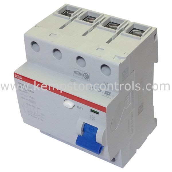 ABB 2CSF204001R1900 2CSF204001R1900 4P RCD 100A 30MA | Kempston Controls