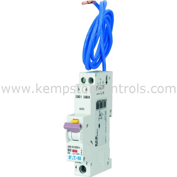 Eaton ERBM-10/1/B/003-A RCBO 10A TYPE A 1 MOD 30MA B CURVE 10KA ...