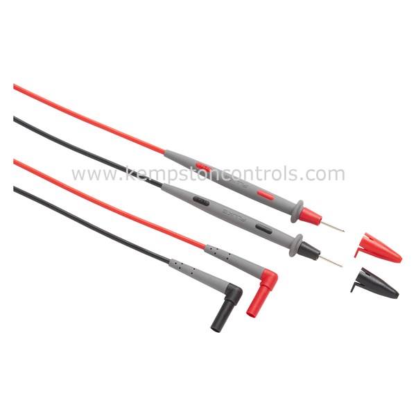 Fluke TL71-1 FLUKE TEST LEAD SET, ONE PAIR (RED, BLACK), RIGHT-ANGLE ...