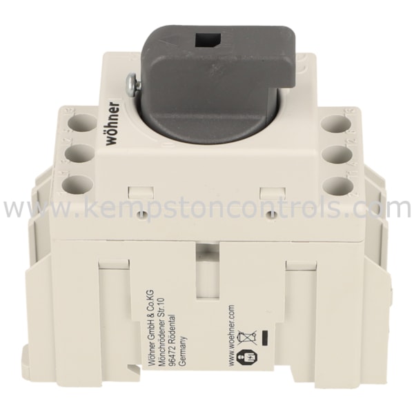 Wohner 33808 WOHNER SWITCH-DISCONNECTOR 3-POLE | Kempston Controls