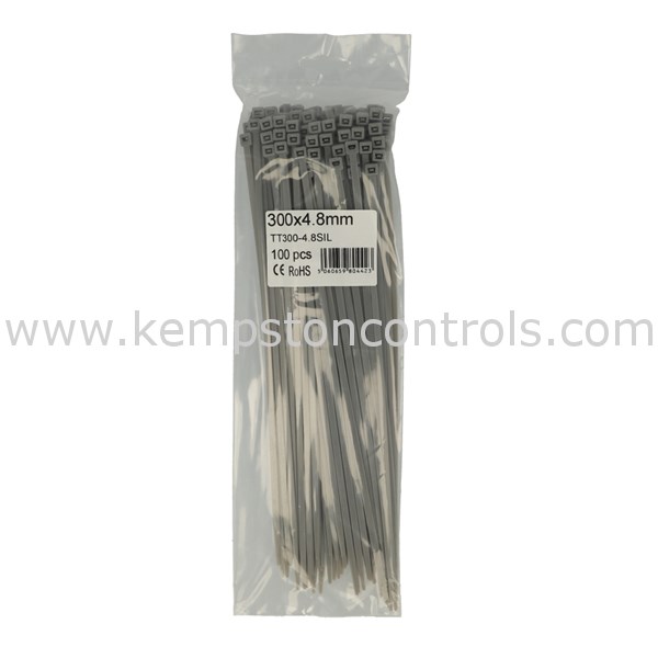 Termination Technology TT300-4.8SIL NYLON CABLE TIES 300MM X 4.8MM ...