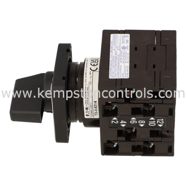 Eaton Moeller T3-3-8314/E MOELLER STEP SWITCH, 6CONTACTS, 32A, FRONT ...