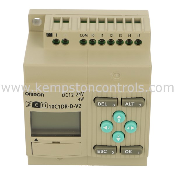 Omron ZEN-10C1DR-D-V2 OMRON PROGRAMMABLE RELAY, 100-240V AC OR 12-24V DC, 6 INPUTS AND 4 OUTPUTS ...