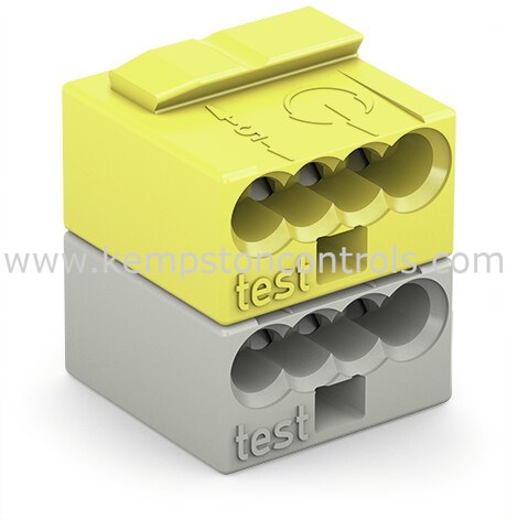 WAGO 243-212 WAGO CONNECTOR, FOR EIB APPLICATIONS LIGHT GRAY/YELLOW ...