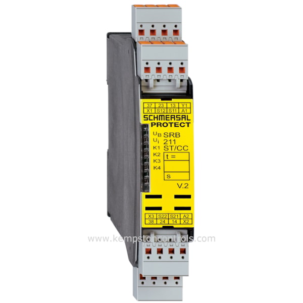 Schmersal SRB211ST/CC (V.2) SCHMERSAL SAFETY RELAY MODULE, 2 SAFETY ...