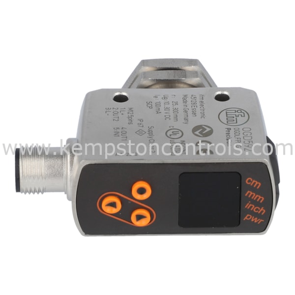 IFM OGD592 IFM PHOTOELECTRIC DISTANCE SENSOR, 0.03 TO 19.2M RANGE, PNP, 2NO/NC, 33HZ, 10-30VDC ...