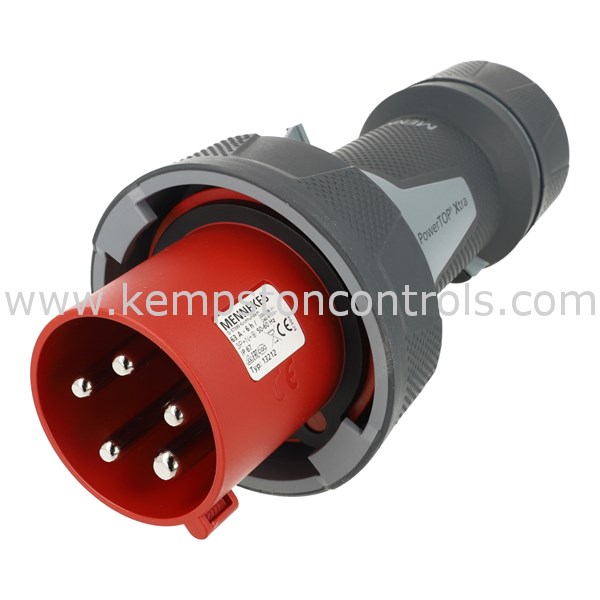 Mennekes 13212 MENNEKES RED POWERTOP XTRA PLUG IP67 63A 5P 400V 6H | Kempston Controls