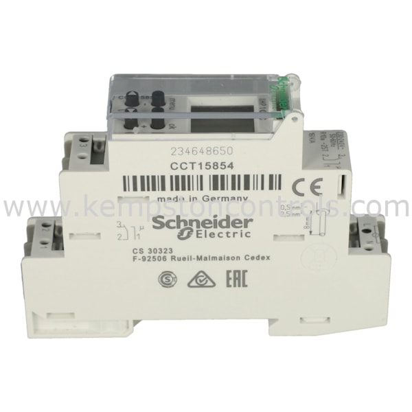 Schneider CCT15854 SCHNEIDER DIGITAL TIME SWITCH, 1 CHANNEL, 24 HOURS ...