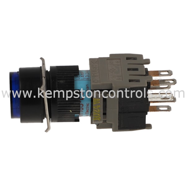 Fuji AH165-L5S11E3 FUJI PUSHBUTTON, EXTENDED ROUND HEAD (ALT) BLUE 1NO ...