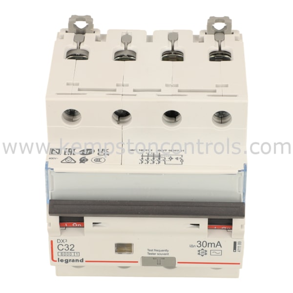 Legrand Power 411189 LEGRAND DX3 RESIDUAL CURRENT BREAKER WITH OVERCURRENT PROTECTION (RCBO) C32 ...