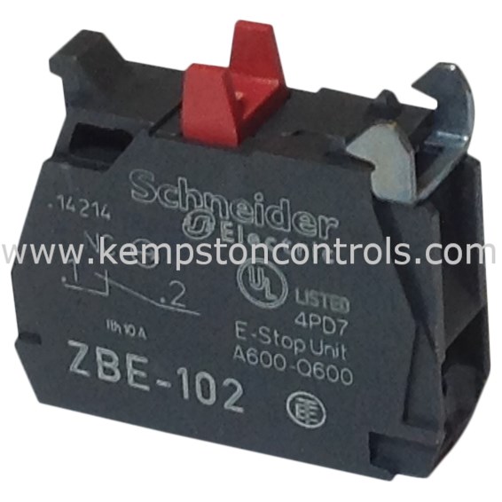Schneider ZBE102 SCHNEIDER CONTACT BLOCK N/C | Kempston Controls