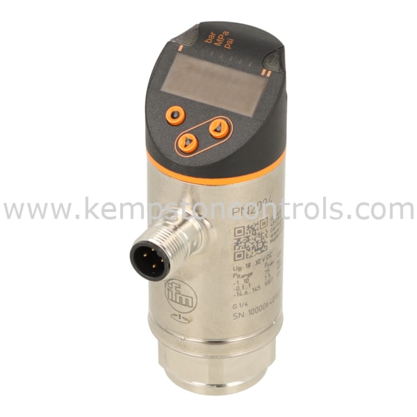 IFM PN2094 IFM PRESSURE SENSOR WITH DISPLAY, -1 TO 10 BAR RANGE, G1/4 ...