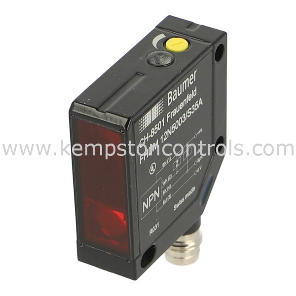 Baumer FHDM 12N5003/S35A BAUMER PHOTOELECTRIC SENSOR, 15-300MM RANGE, M8 4 PIN CONNECTOR, NPN ...