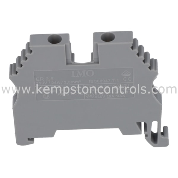 IMO ER2.5GREY IMO SCREW CLAMP TERMINAL 2.5MM, 600V, 20A GREY 304120I ...