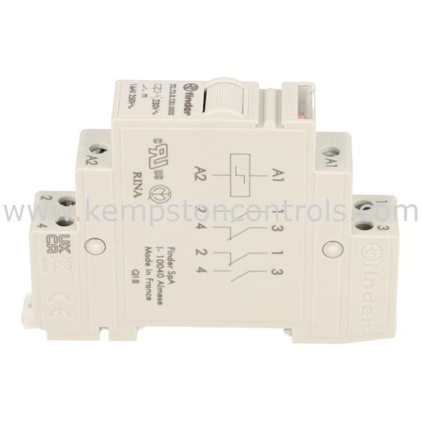 Finder 20.23.8.230.0000 FINDER STEP RELAY, DOUBLE PHASE SWITCH 1NO+1NC ...