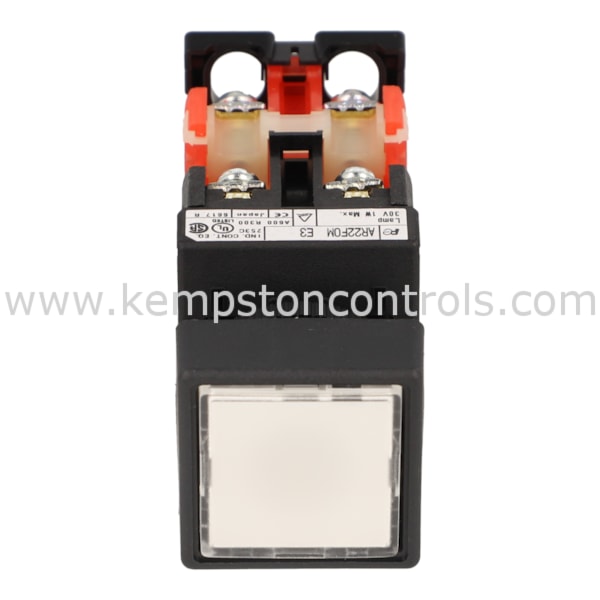 Fuji AR22F0M-11E3W FUJI ILLUMINATED PUSHBUTTON FLUSH SQUARE HEAD 1NO ...