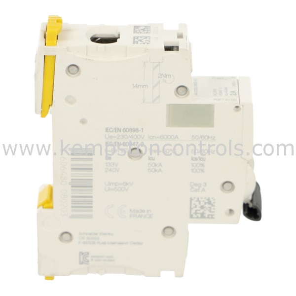 Schneider A9F74102 SCHNEIDER IC60N 1P 2A C CURVE | Kempston Controls