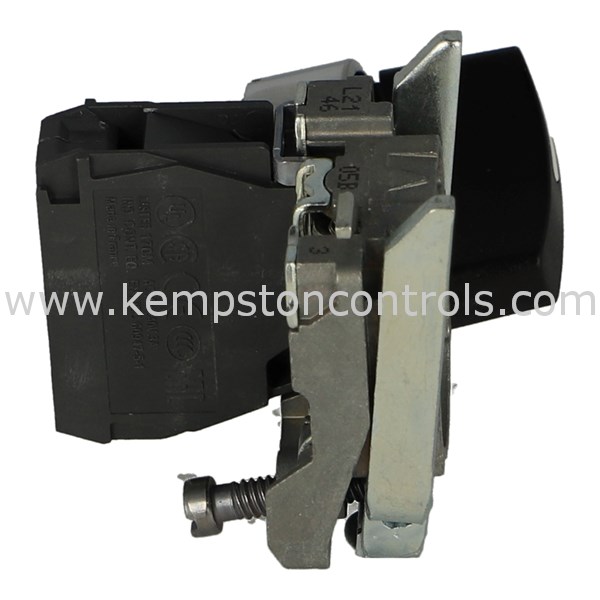 Schneider XB4BD21 SCHNEIDER XB4BD21 BLACK SELECTOR SWITCH, 22, 2-POSITION, STAY PUT, 1NO, 600V ...