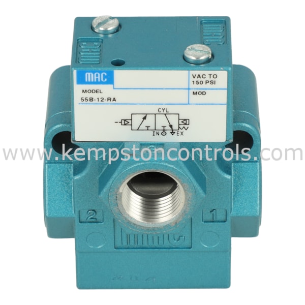 MAC Valves 55B-12-RA MAC VALVES SOLENOID VALVE, 55 SERIES REMOTE AIR ...
