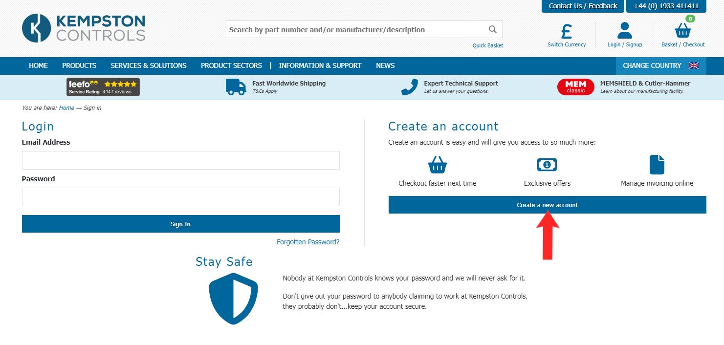 Online Help | Kempston Controls Electronic Components Distributor