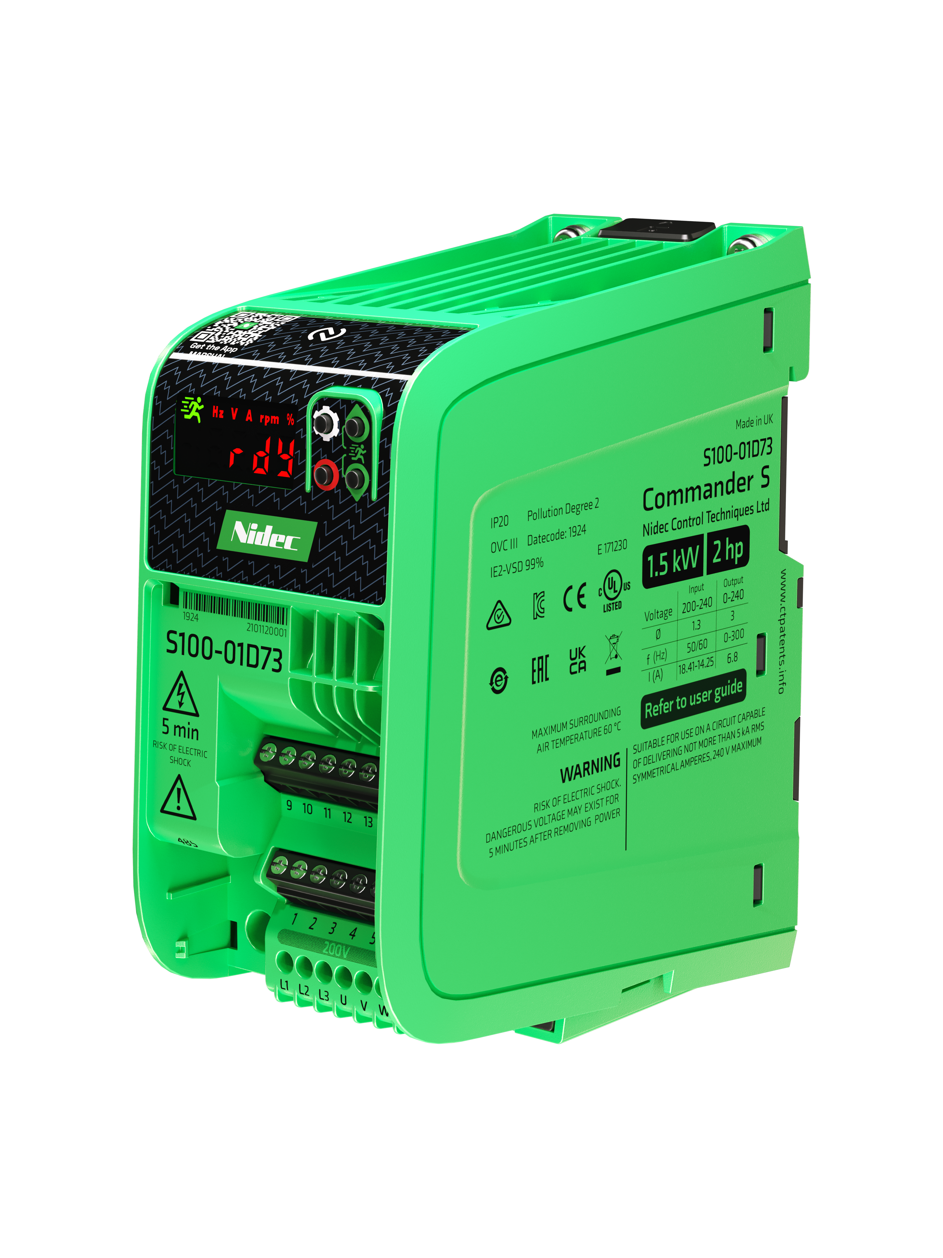 Nidec Drives Commander | Kempston Controls Electronic Components ...