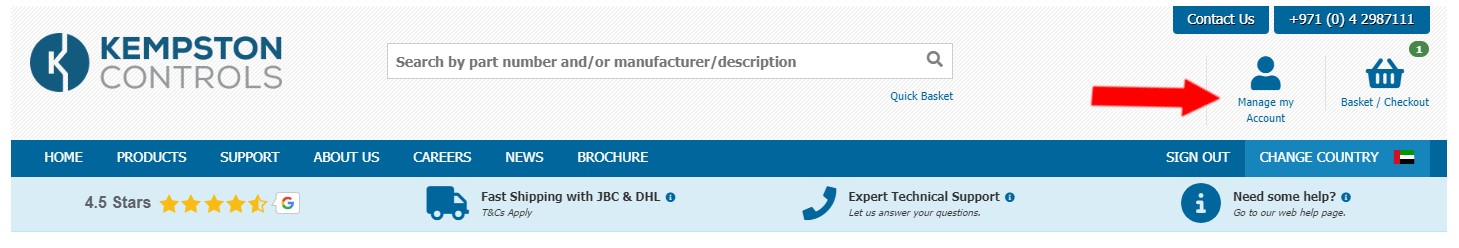 Web Help | Kempston Controls Electronic Components Distributor