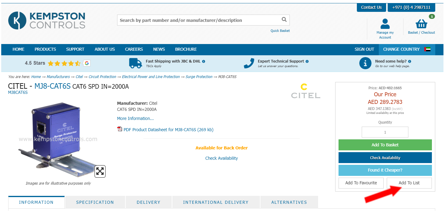 Web Help | Kempston Controls Electronic Components Distributor
