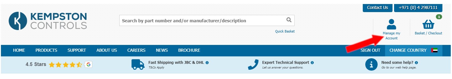 Web Help | Kempston Controls Electronic Components Distributor