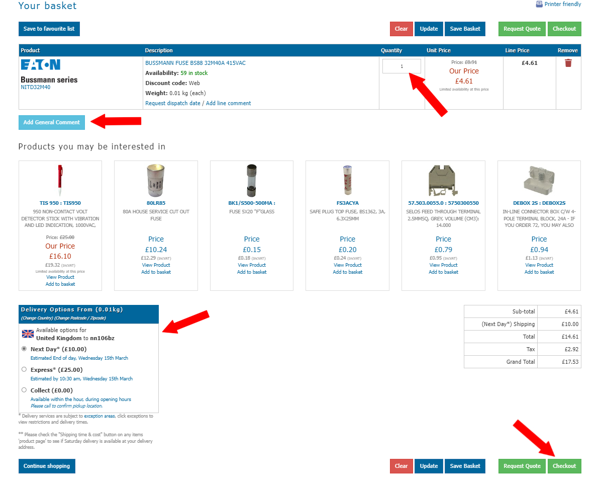 Online Help | Kempston Controls Electronic Components Distributor