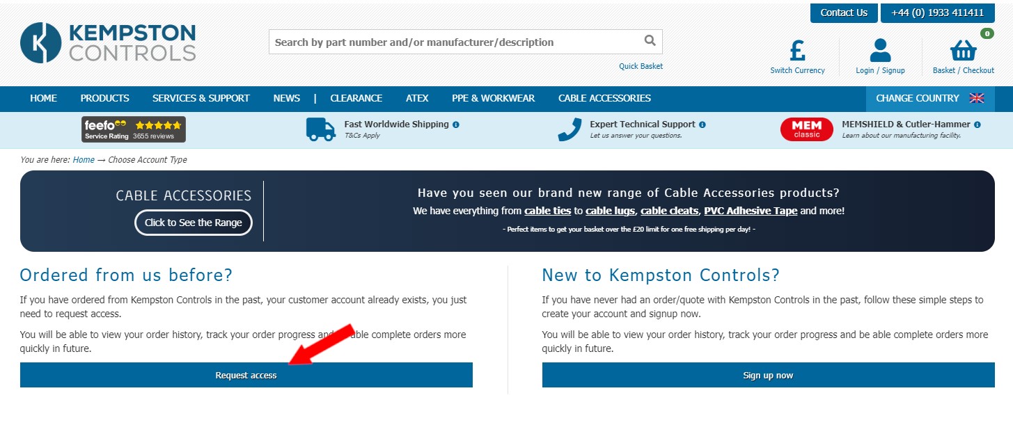 Online Help | Kempston Controls Electronic Components Distributor